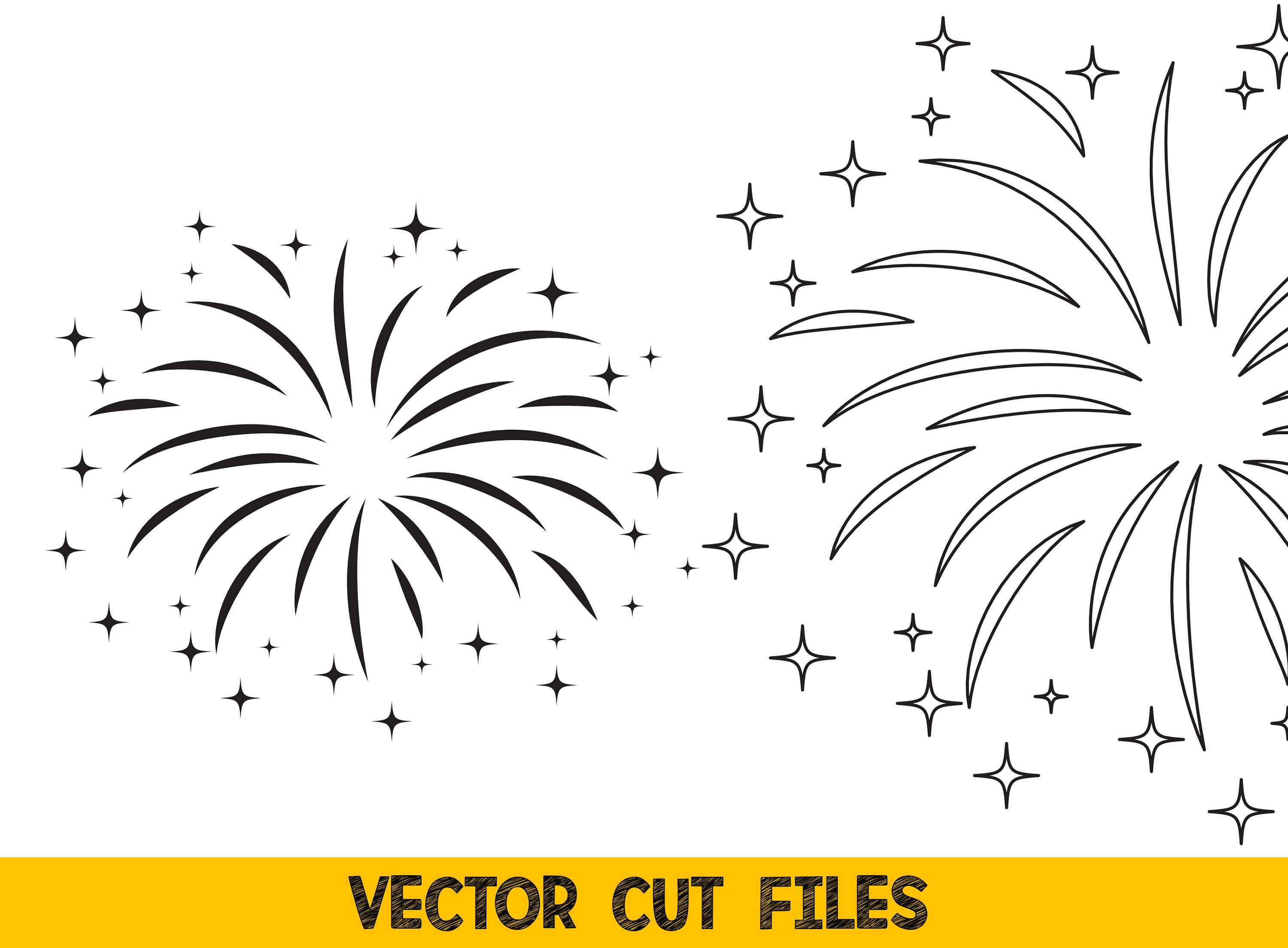 Fireworks Svg Files for Cricut, Firework Svg Bundle, July 4th Svg Cut ...