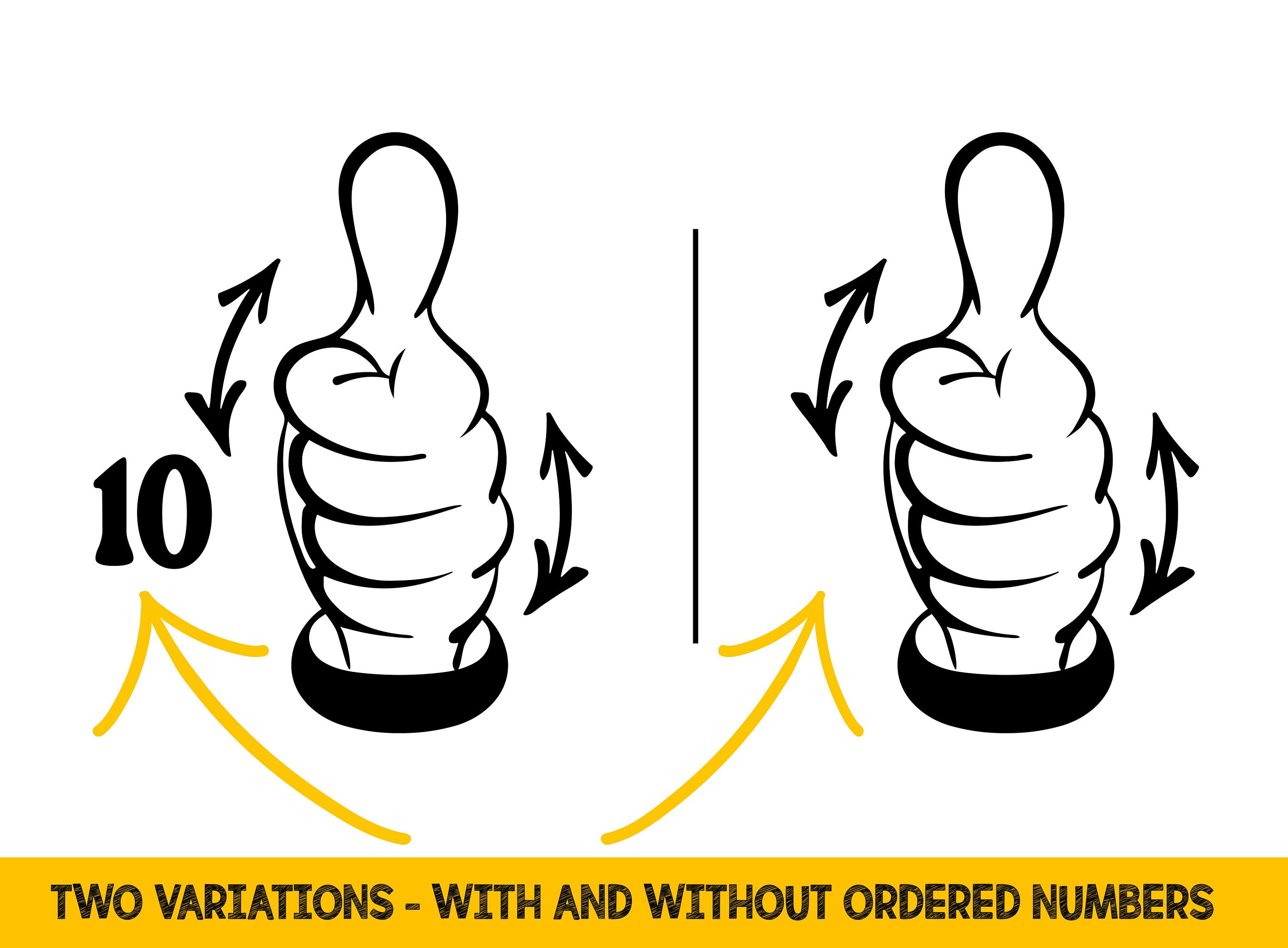 Asl Numbers Svg for Cricut, Sign Language Svg Files for Cricut, Vector ...