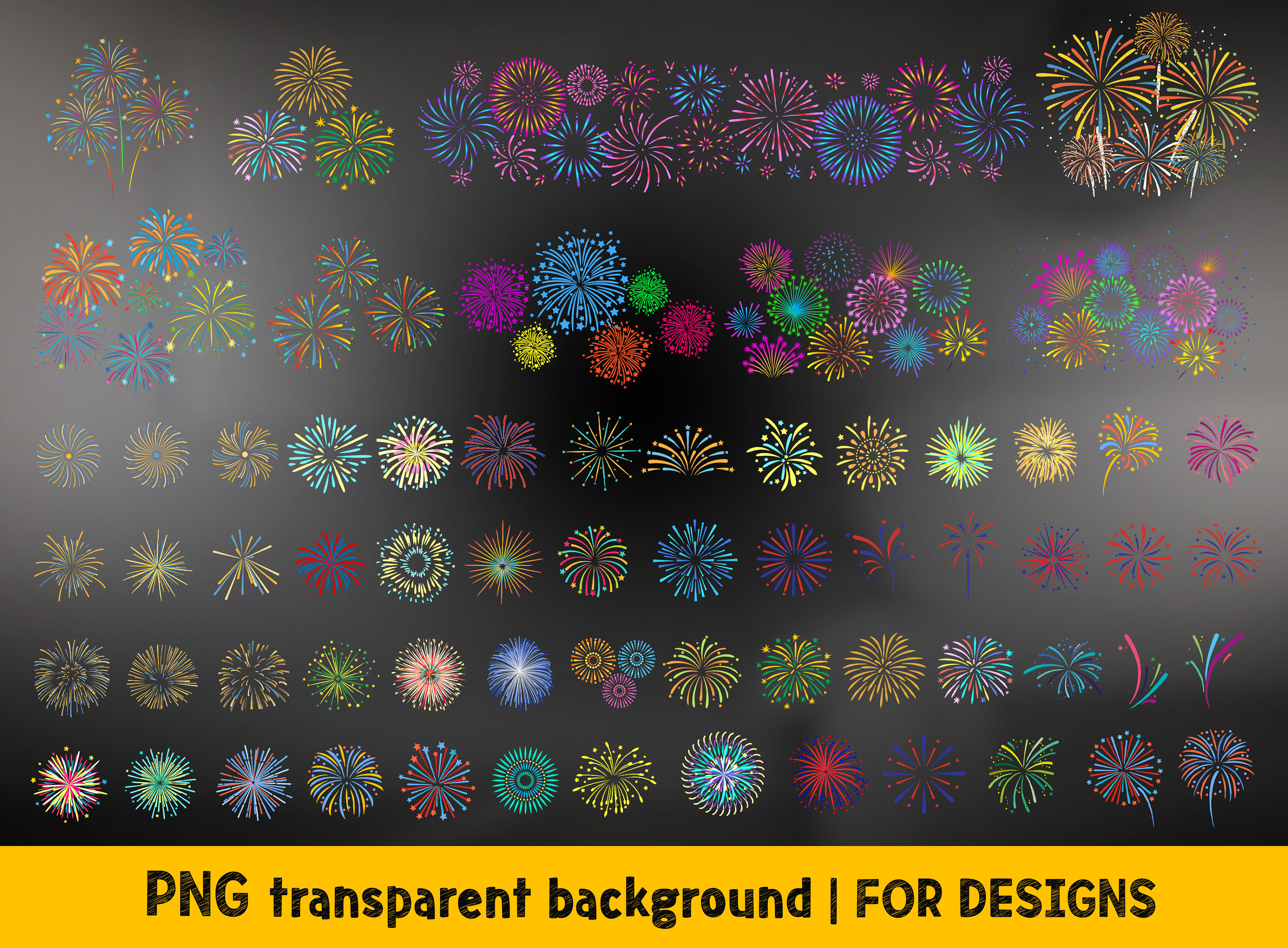 4th of July Png Bundle, Fireworks Png Clipart Bundle, Freedom Png Files ...