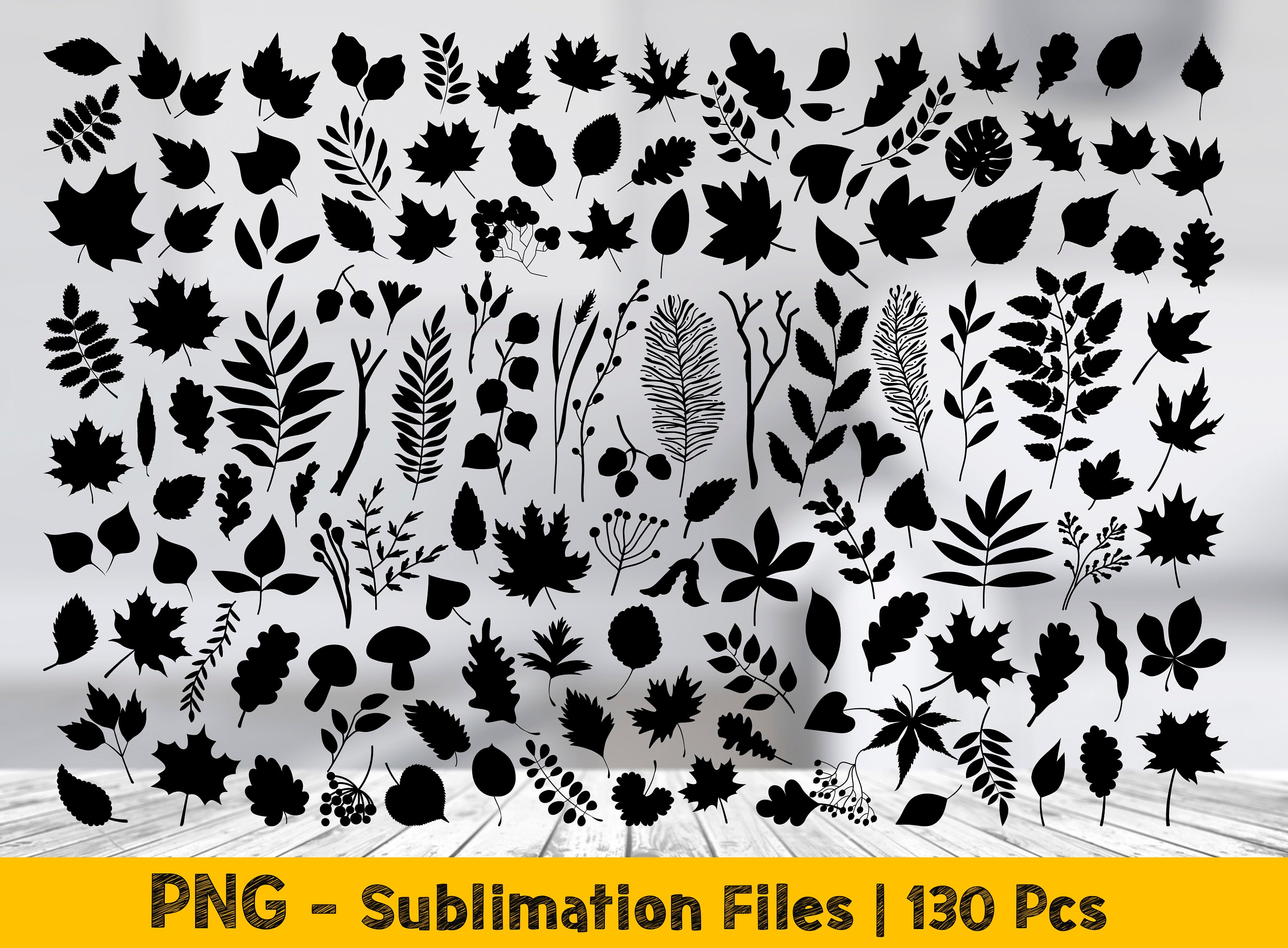 Leaves Svg Files for Cricut, Leaf Svg Bundle 130 Pcs, Autumn Svg Bundle ...