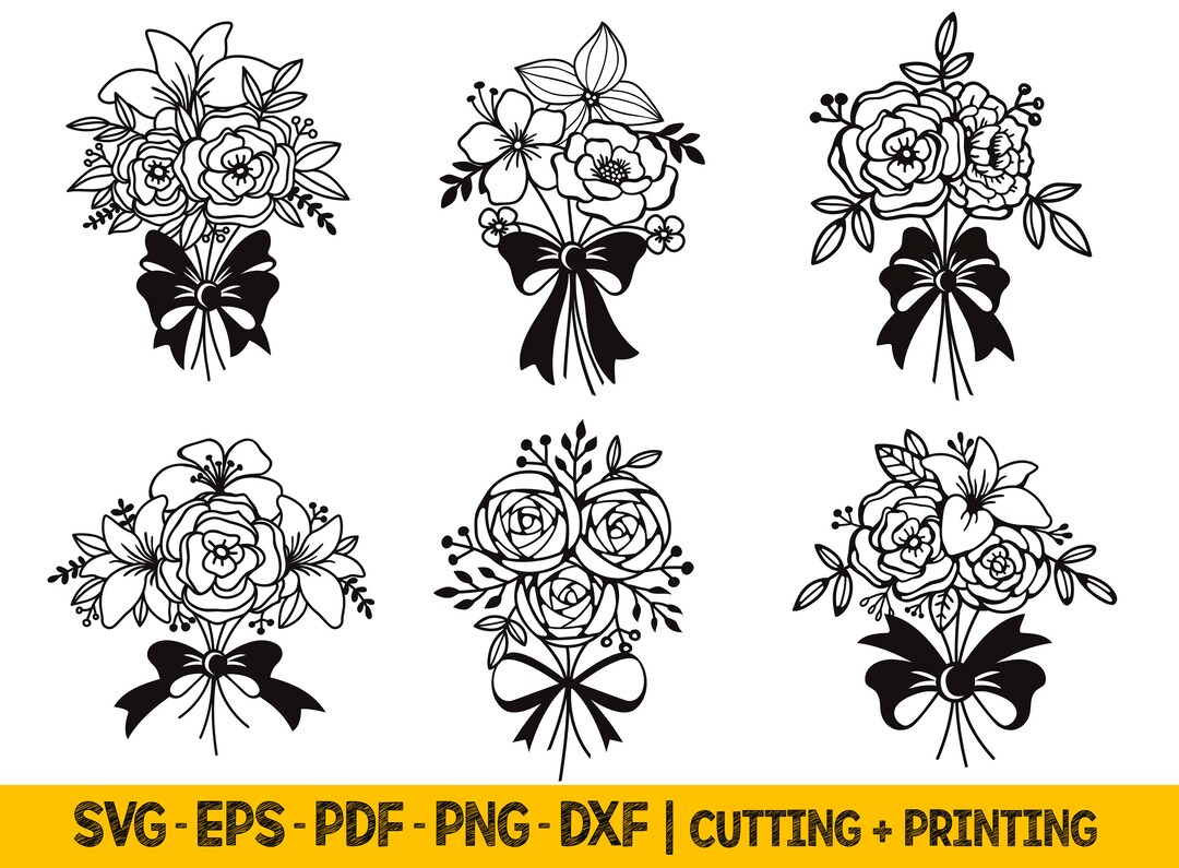 Flowers Svg Files for Cricut Svg Cut File Floral Svg Bundle - Etsy