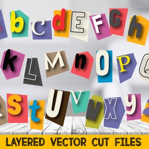 Alphabet Svg Bundle, Letters Svg Files for Cricut, Cut Files Alphabet ...