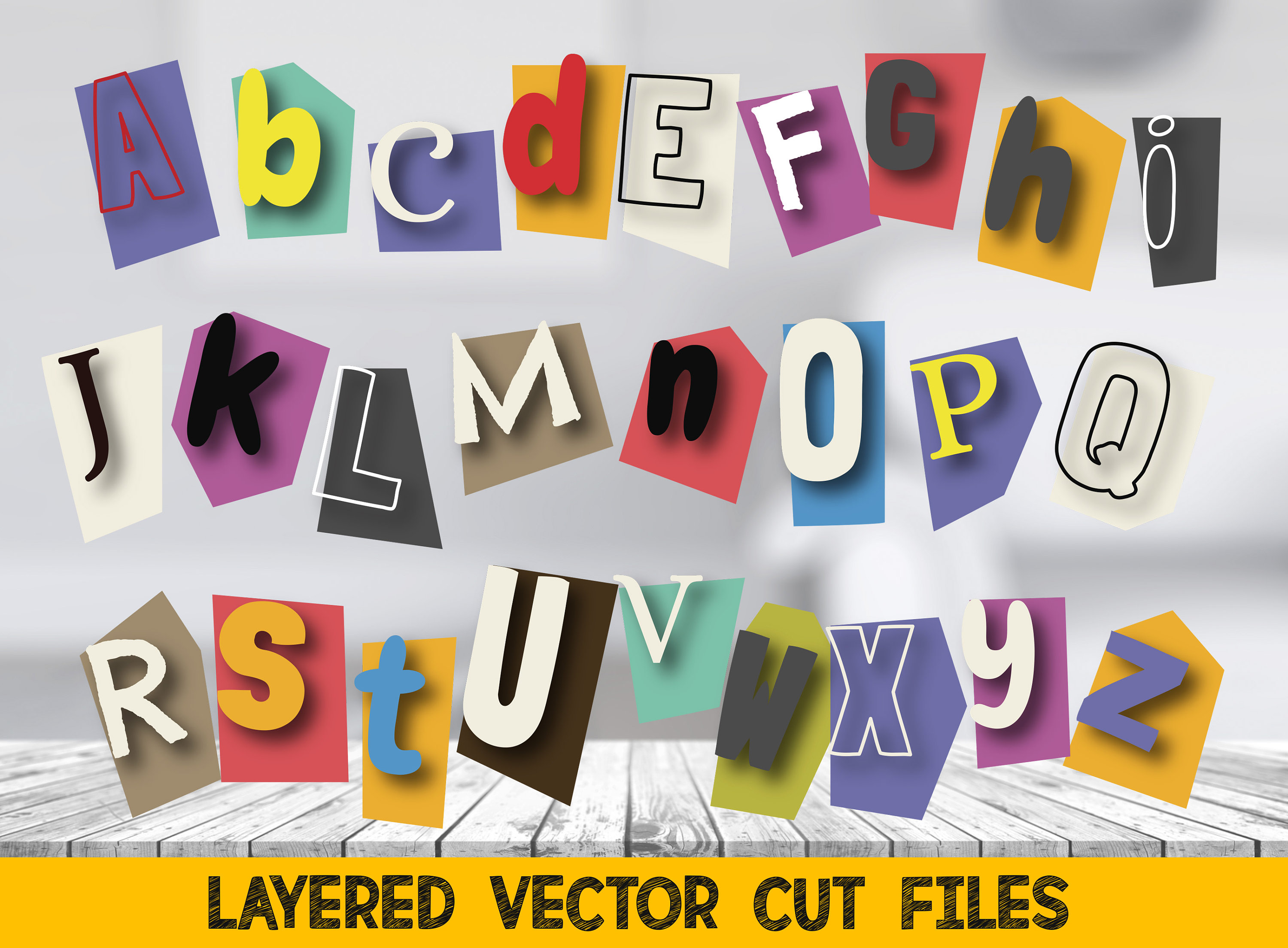 Alphabet Svg Bundle, Letters Svg Files for Cricut, Cut Files Alphabet ...