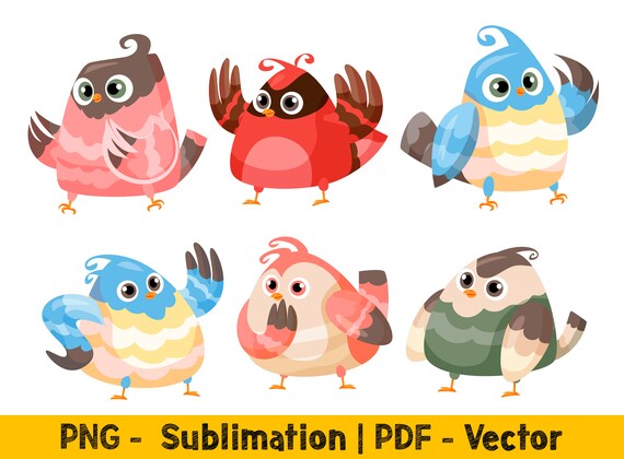 Cute Bird Vector Png