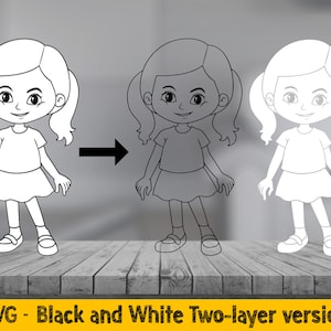 Coloring Kids Clipart Png, Hand Drawn Coloring Page, Kids Svg Outline ...