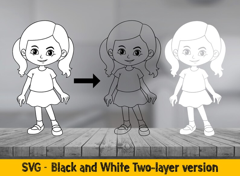 Coloring Kids Clipart Png, Hand Drawn Coloring Page, Kids Svg Outline ...