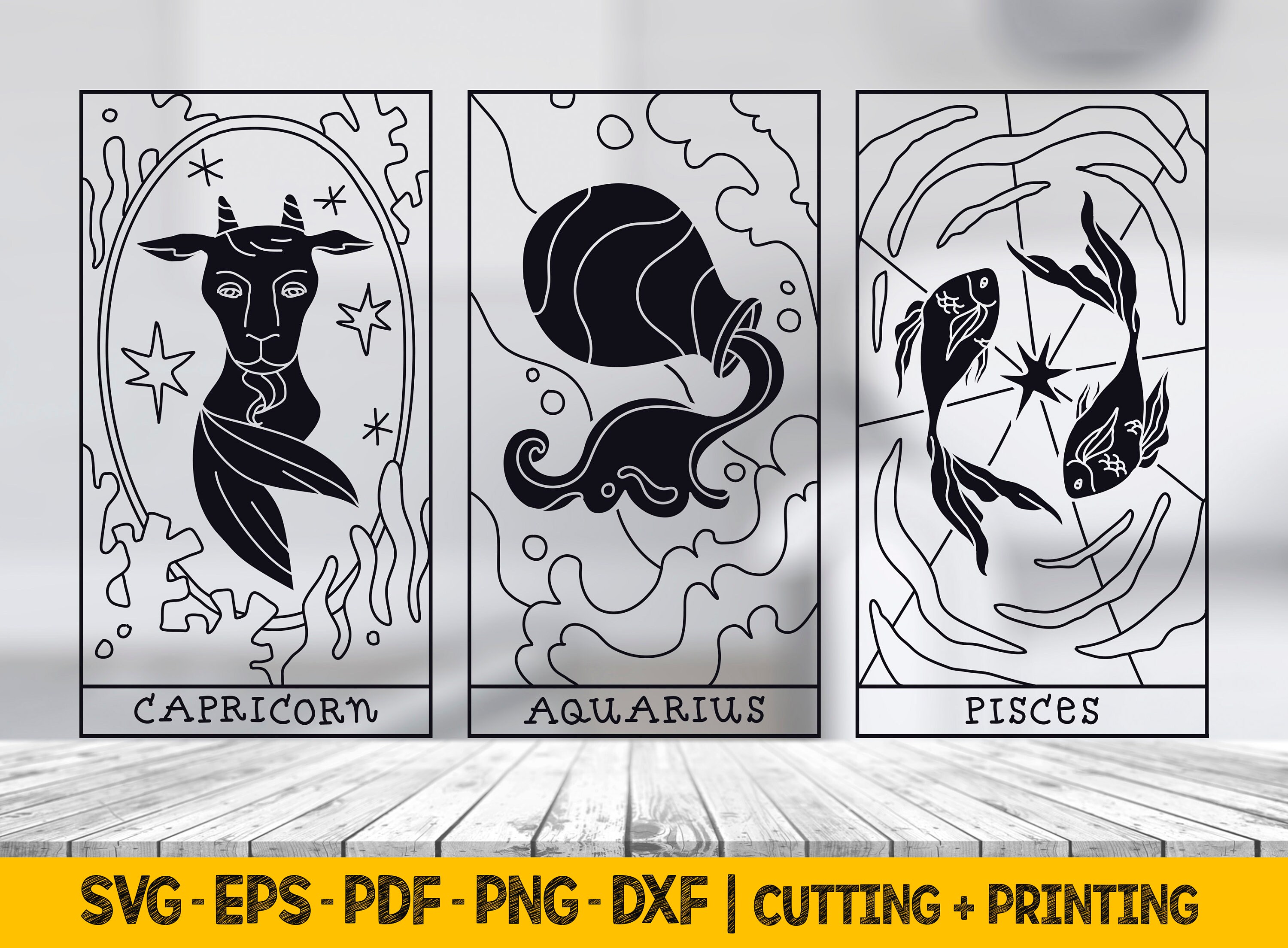 Zodiac Svg Files for Cricut Astrology Svg Cut File Zodiac - Etsy