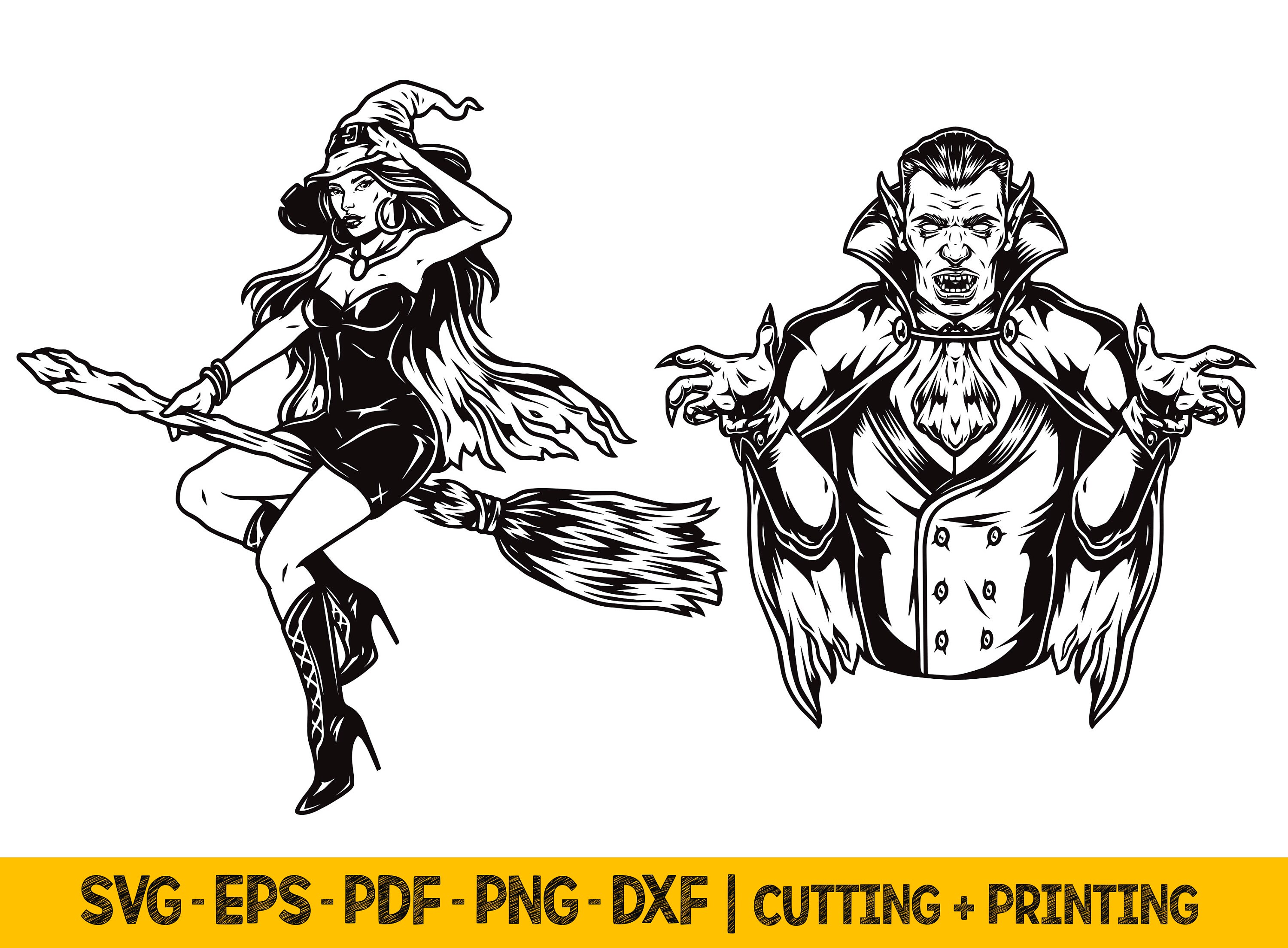 Spooky Svg Bundle, Halloween Svg Files for Cricut, Halloween Png ...