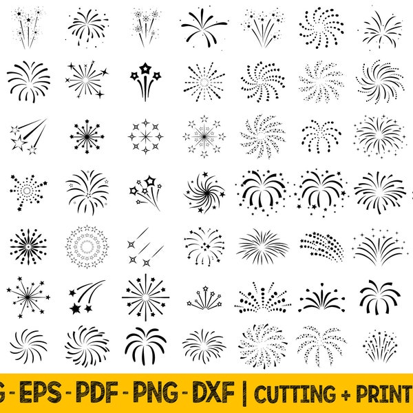 Firework Svg - Etsy