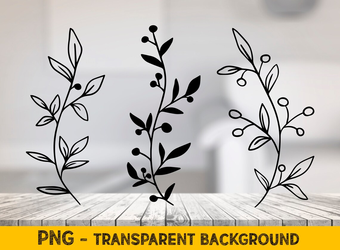 Branch Leaves Svg Cut File, Plant Svg Bundle, Botanical Svg Files for ...