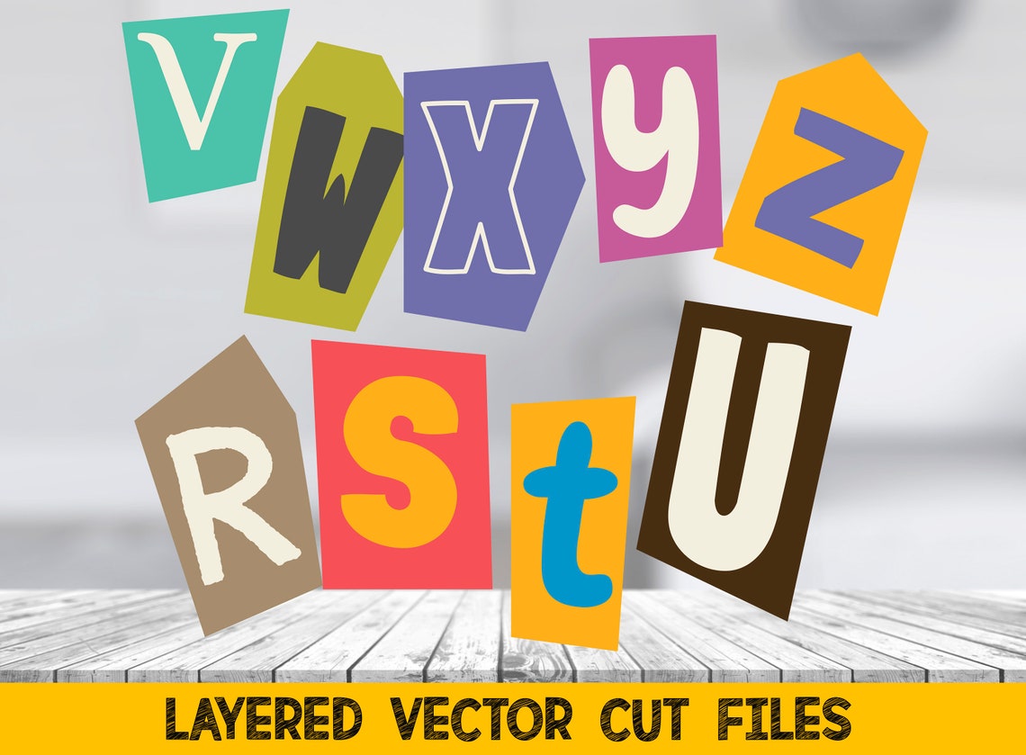 Alphabet Svg Bundle Letters Svg Files for Cricut Cut Files - Etsy