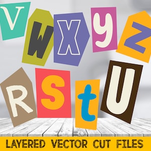 Alphabet Svg Bundle, Letters Svg Files for Cricut, Cut Files Alphabet ...