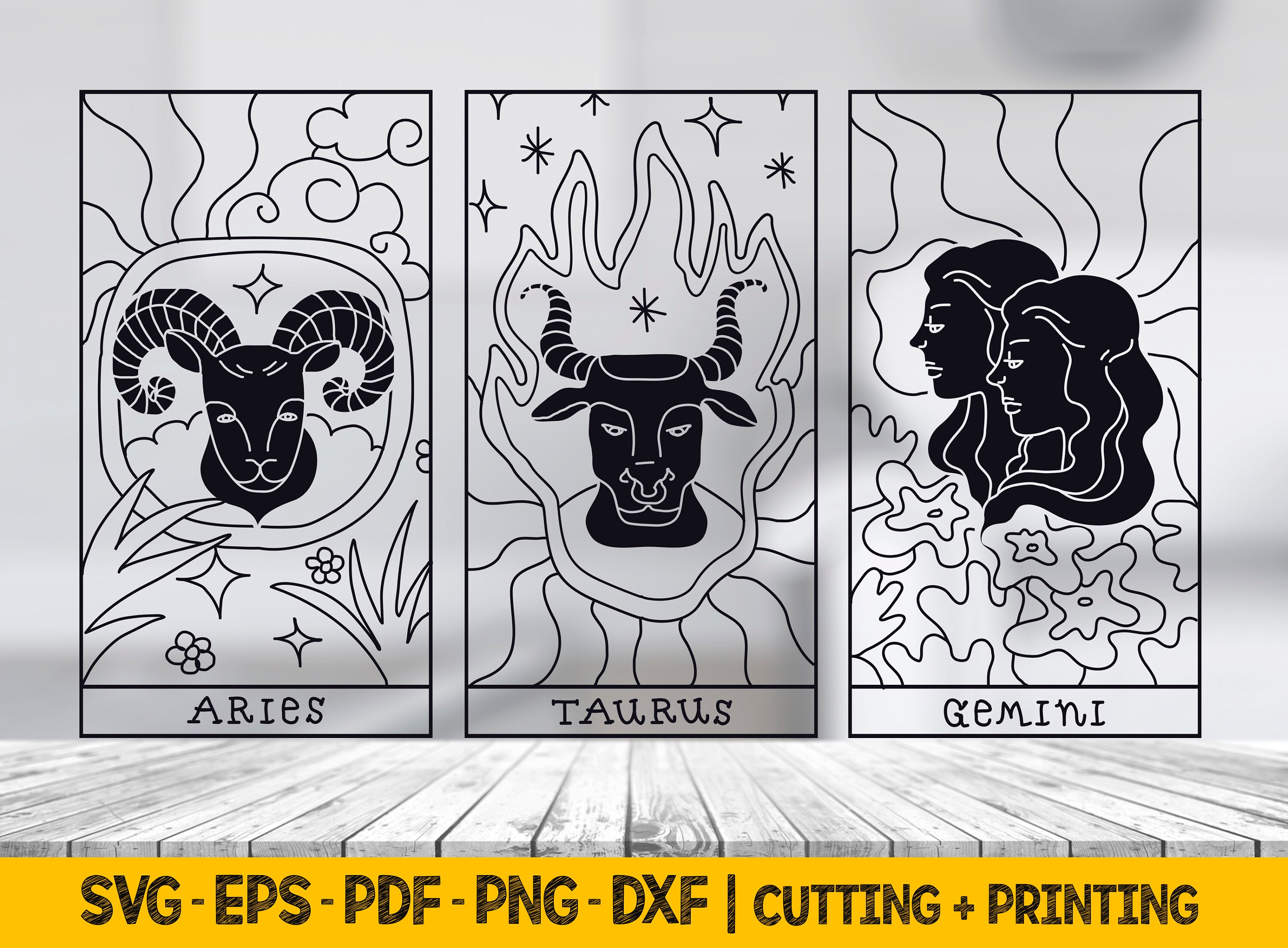 Zodiac Svg Files for Cricut Astrology Svg Cut File Zodiac - Etsy