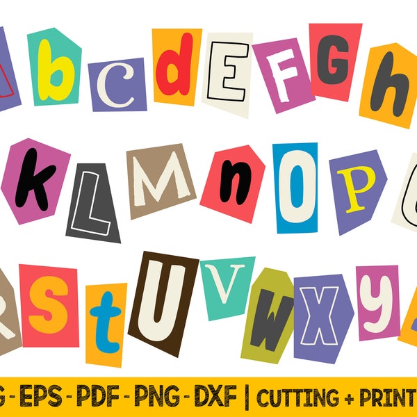 Colorful Alphabet Png - Etsy