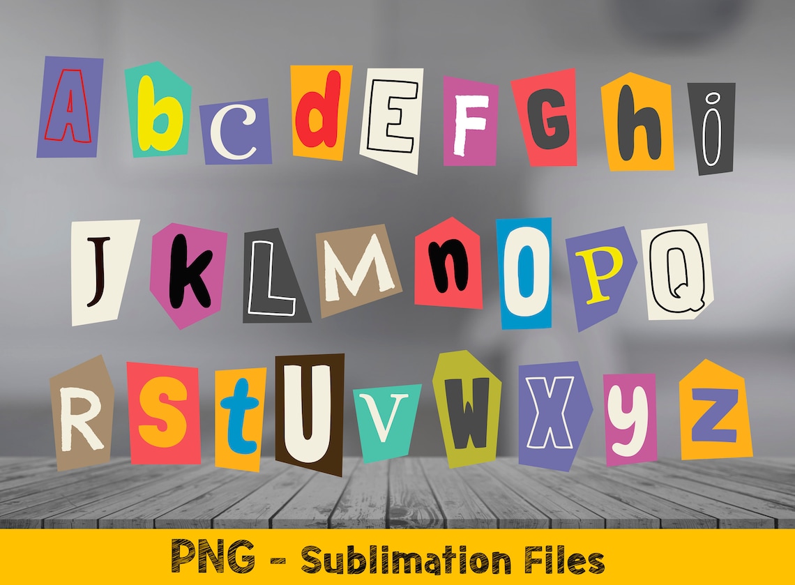 Alphabet Svg Bundle Letters Svg Files for Cricut Cut Files - Etsy