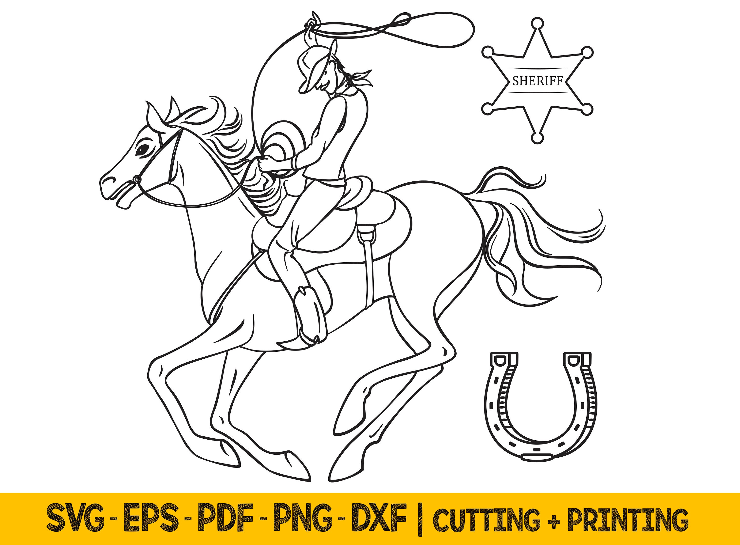 Western Svg Designs Vector Files, Cowboy Svg Bundle, Country Svg Files ...