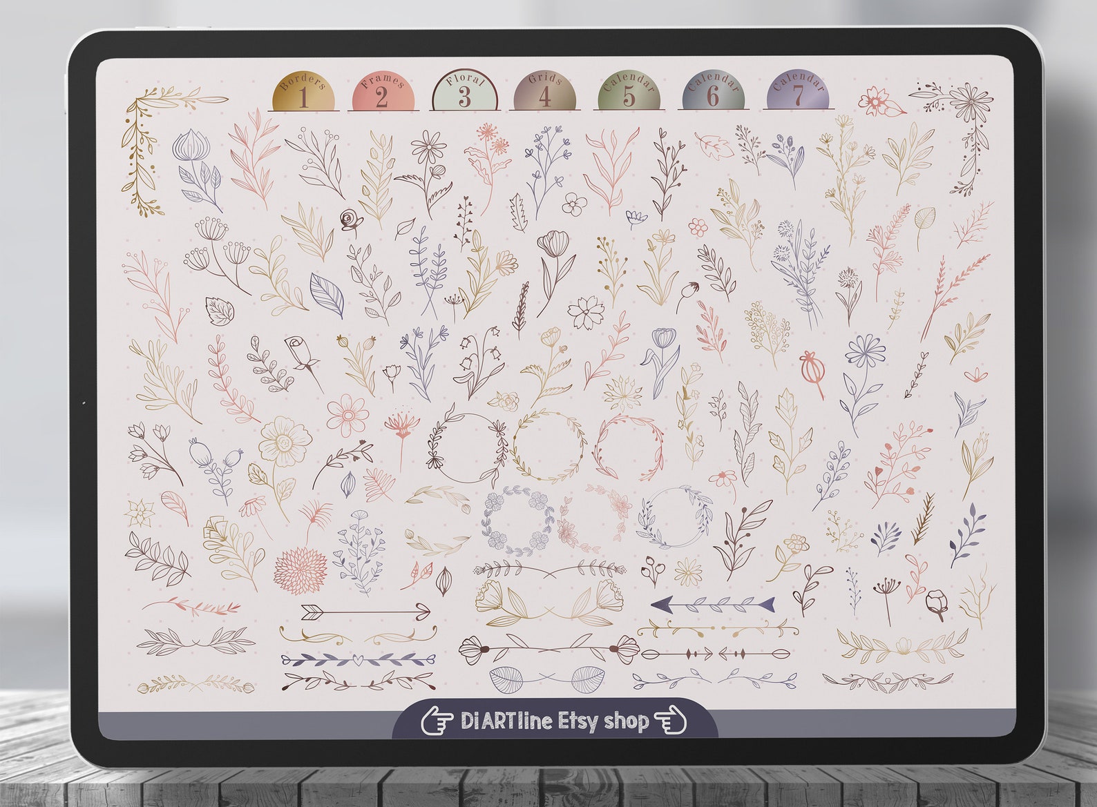Functional Stickers for Digital Planner, Digital Sticker Book, Vintage ...
