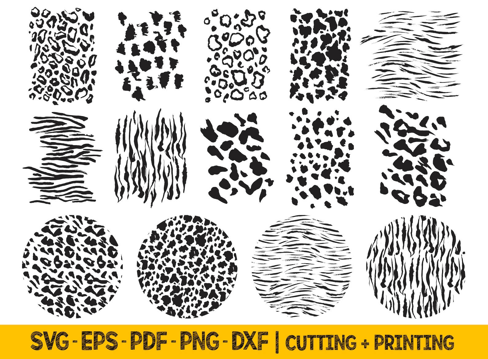 Animal Print Svg Files for Cricut, Leopard Print Svg, Cheetah Print Svg ...