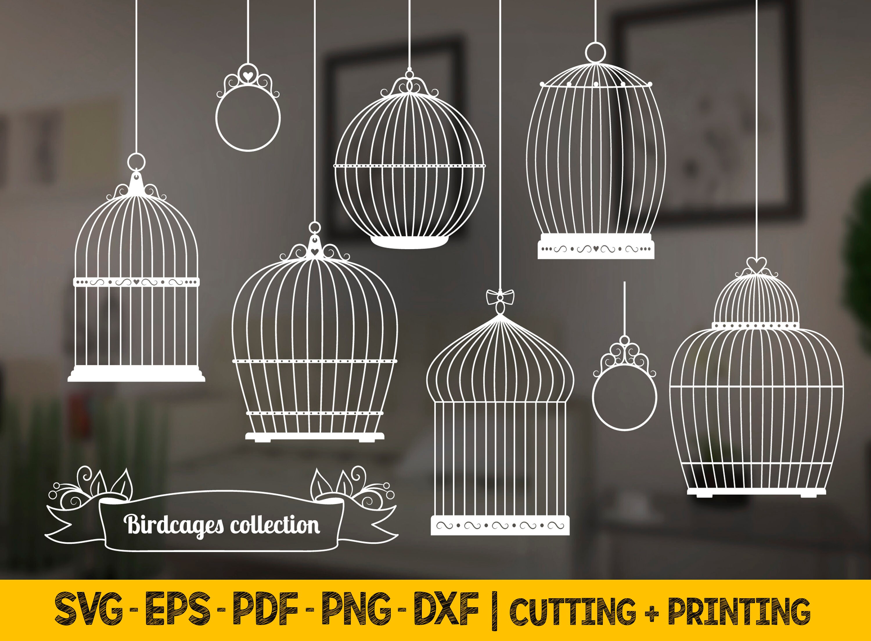 Bird Cage Svg Files for Cricut Bundle Svg Cut File Cricut - Etsy