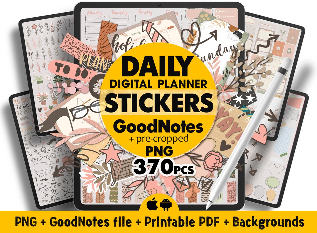 Digital Stickers Goodnotes Aesthetic iPad Planner, Digital Planner ...