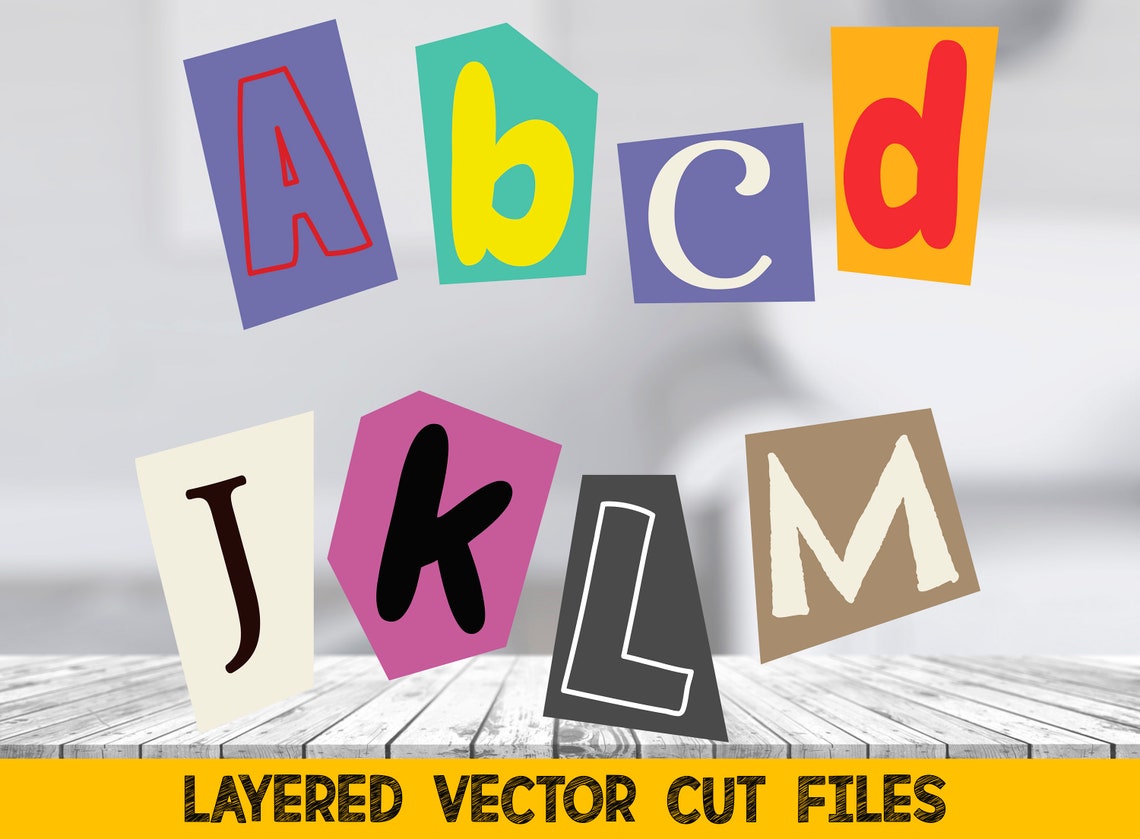 Alphabet Svg Bundle Letters Svg Files for Cricut Cut Files - Etsy