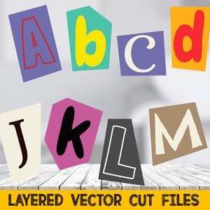 Alphabet Svg Bundle, Letters Svg Files for Cricut, Cut Files Alphabet ...