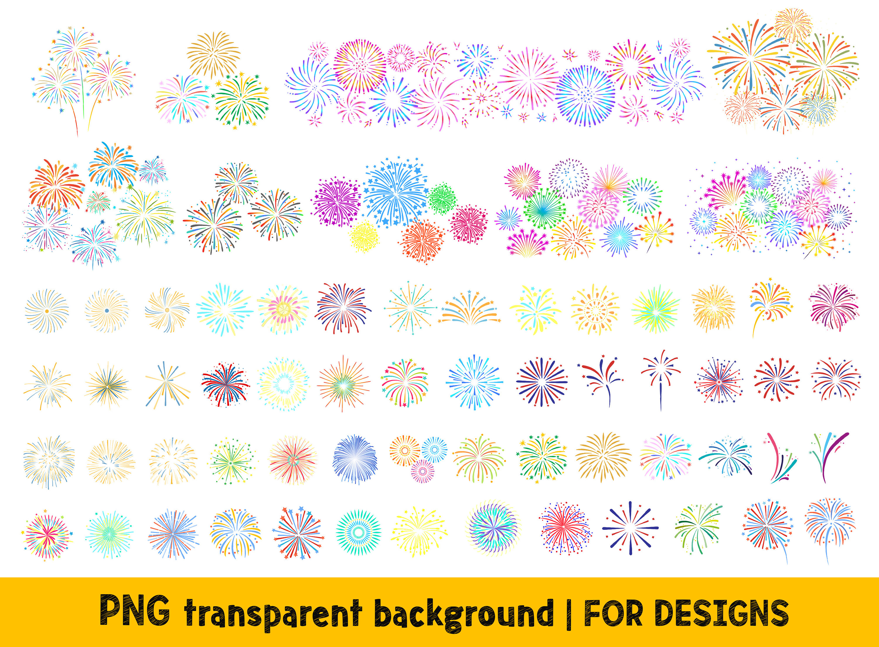 4th of July Png Bundle, Fireworks Png Clipart Bundle, Freedom Png Files ...