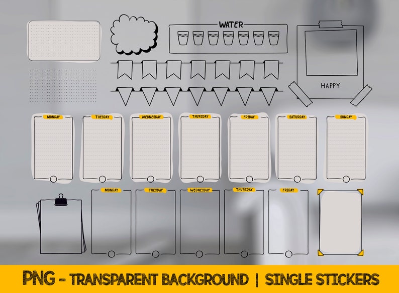 Digital Stickers Goodnotes Bundle Png Goodnotes Stickers - Etsy