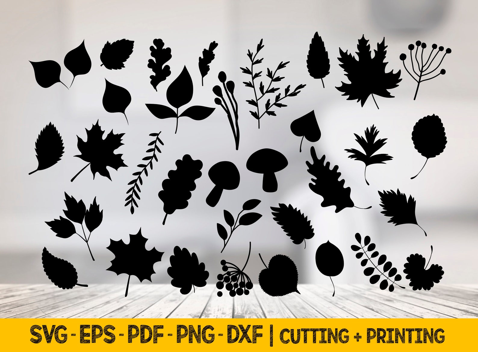 Leaves Svg Files for Cricut, Leaf Svg Bundle 130 Pcs, Autumn Svg Bundle ...