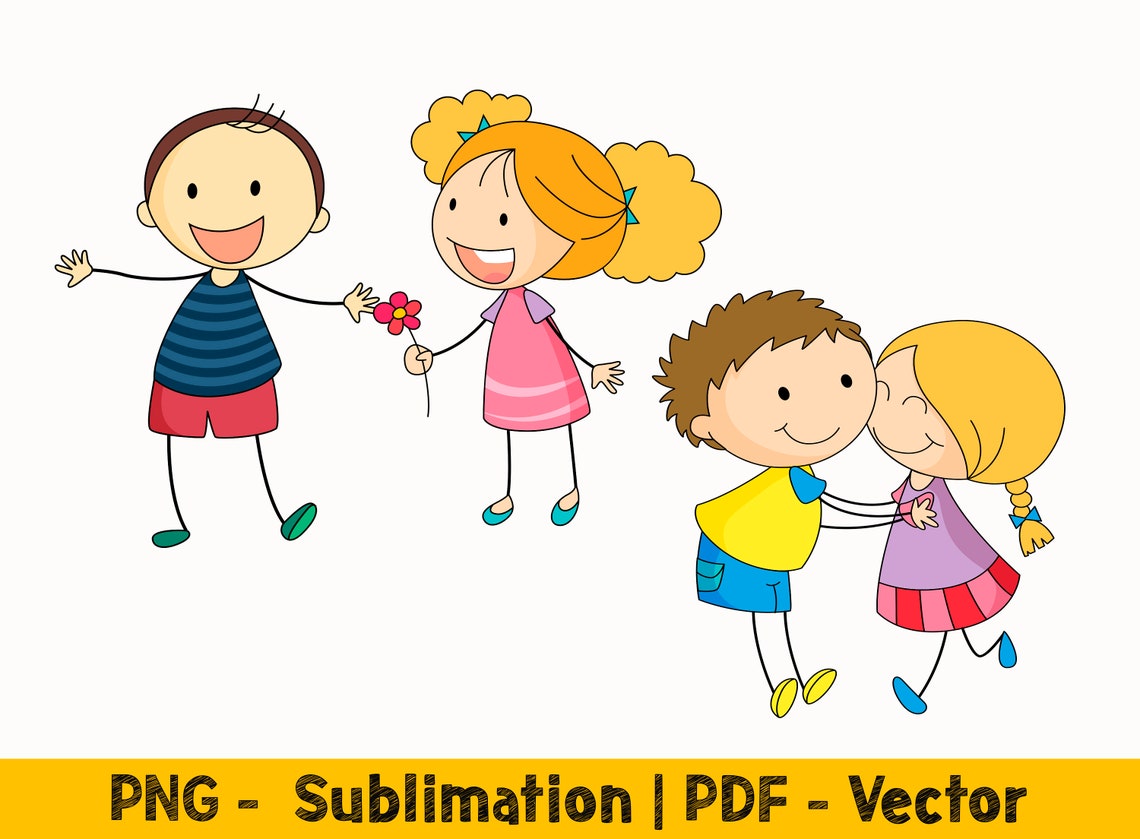 Kids Clipart Png Bundle Template Pdf Family Png Files for - Etsy