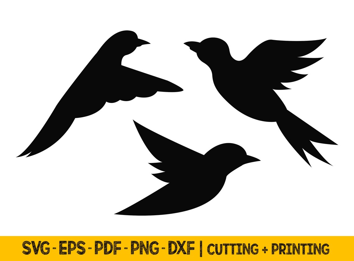 Bird Svg Files for Cricut Bird Clipart Vector Birds Svg - Etsy