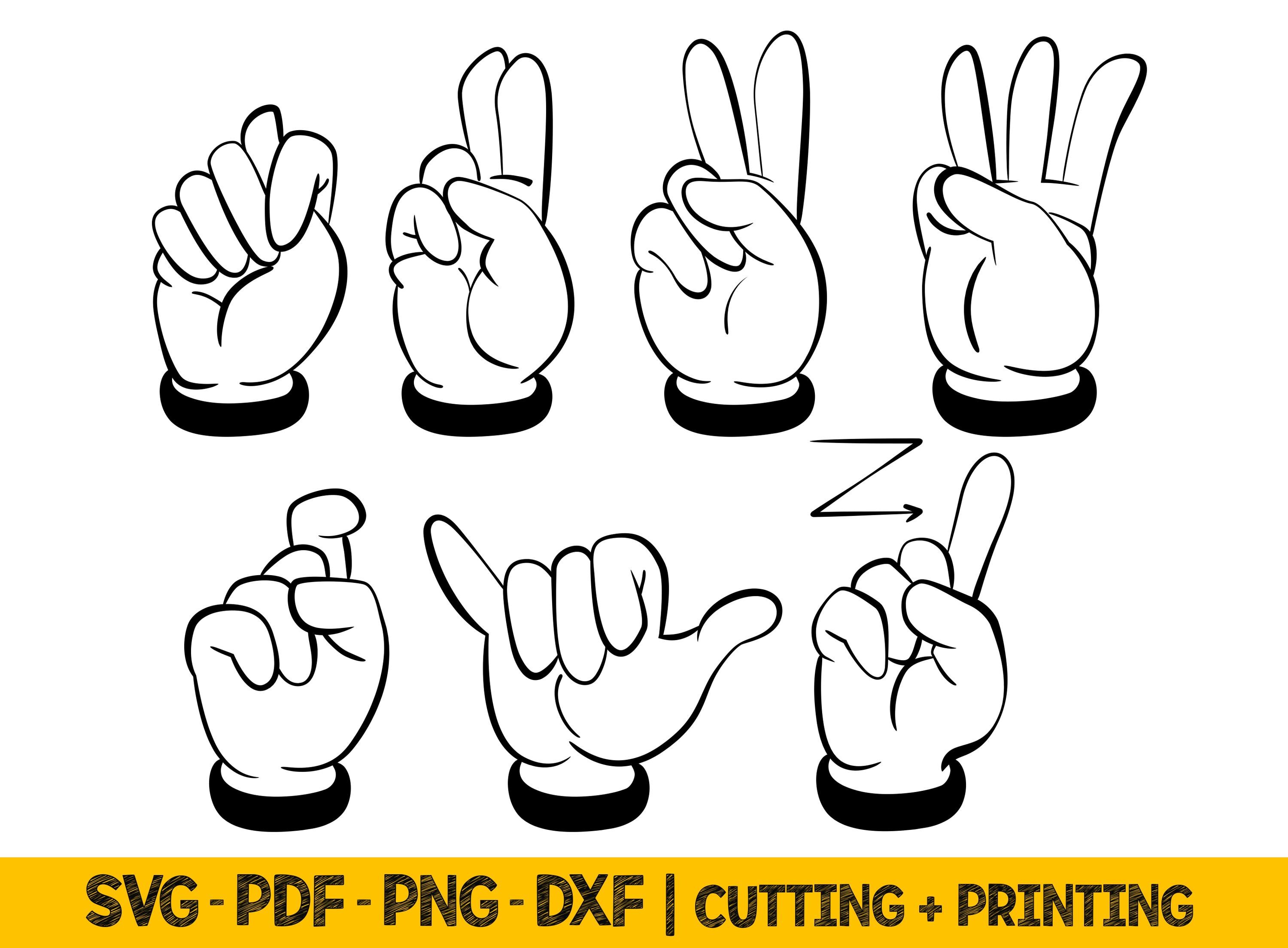 Asl Alphabet Svg for Cricut, Sign Language Svg Files for Cricut, Vector ...