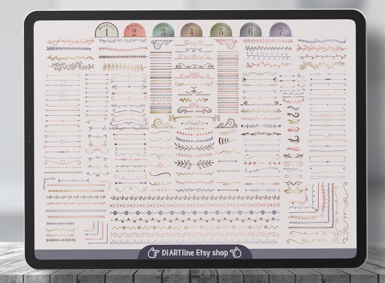 Functional Stickers for Digital Planner, Digital Sticker Book, Vintage ...