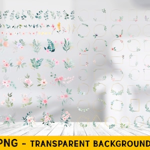 Floral Goodnotes Planner Stickers Digital Download, Digital Watercolor ...