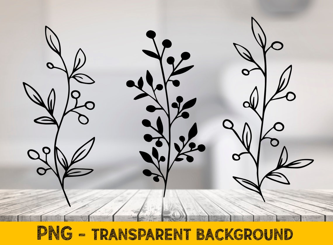 Branch Leaves Svg Cut File, Plant Svg Bundle, Botanical Svg Files for ...