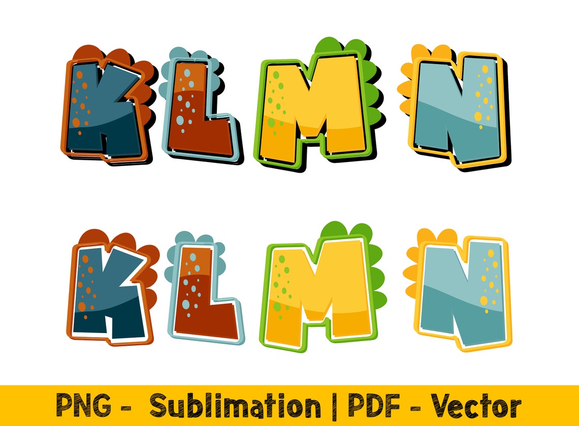 Doodle Letters Png for Sublimation Digital Alphabet Png - Etsy