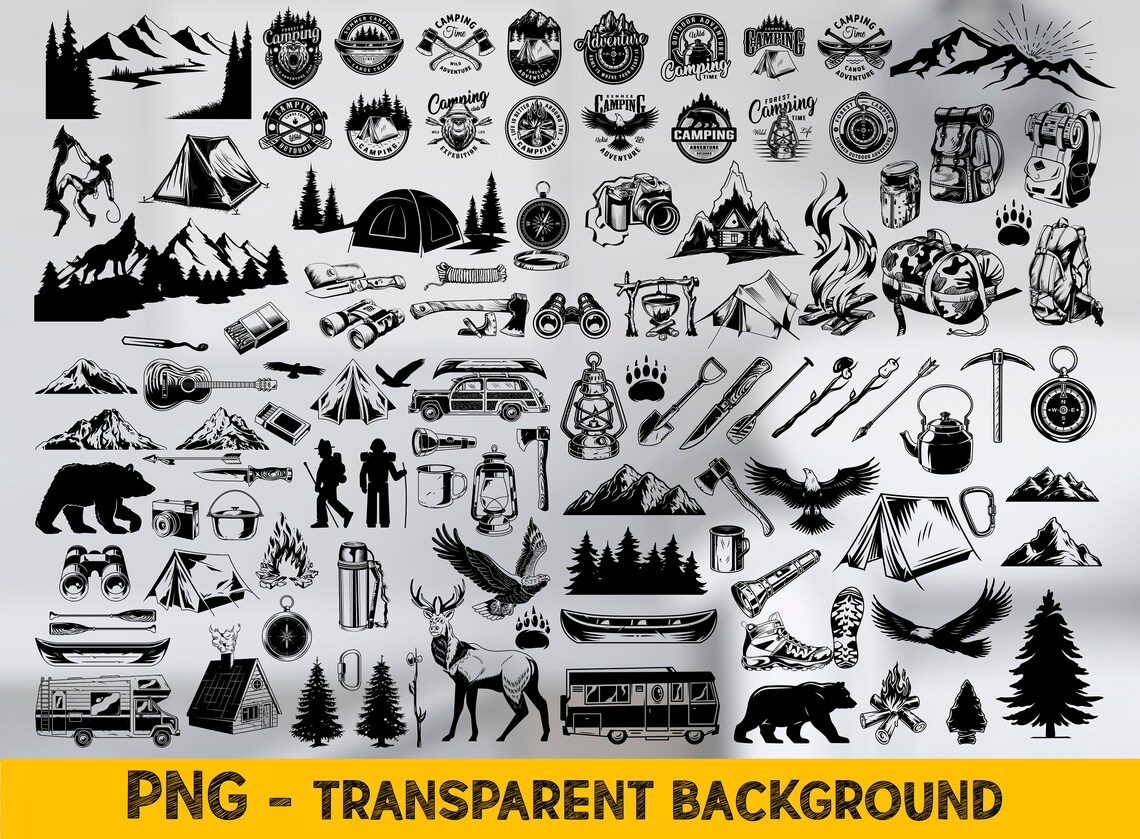 Camping Svg Bundle Adventure Svg Files for Cricut Digital - Etsy