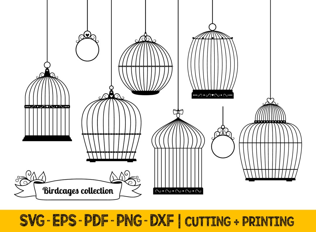 Bird Cage Svg Files for Cricut Bundle, Svg Cut File Cricut Designs ...
