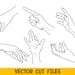 Hands Svg Files for Cricut, Hand Svg Cricut Bundle, Hand Signs Svg for ...