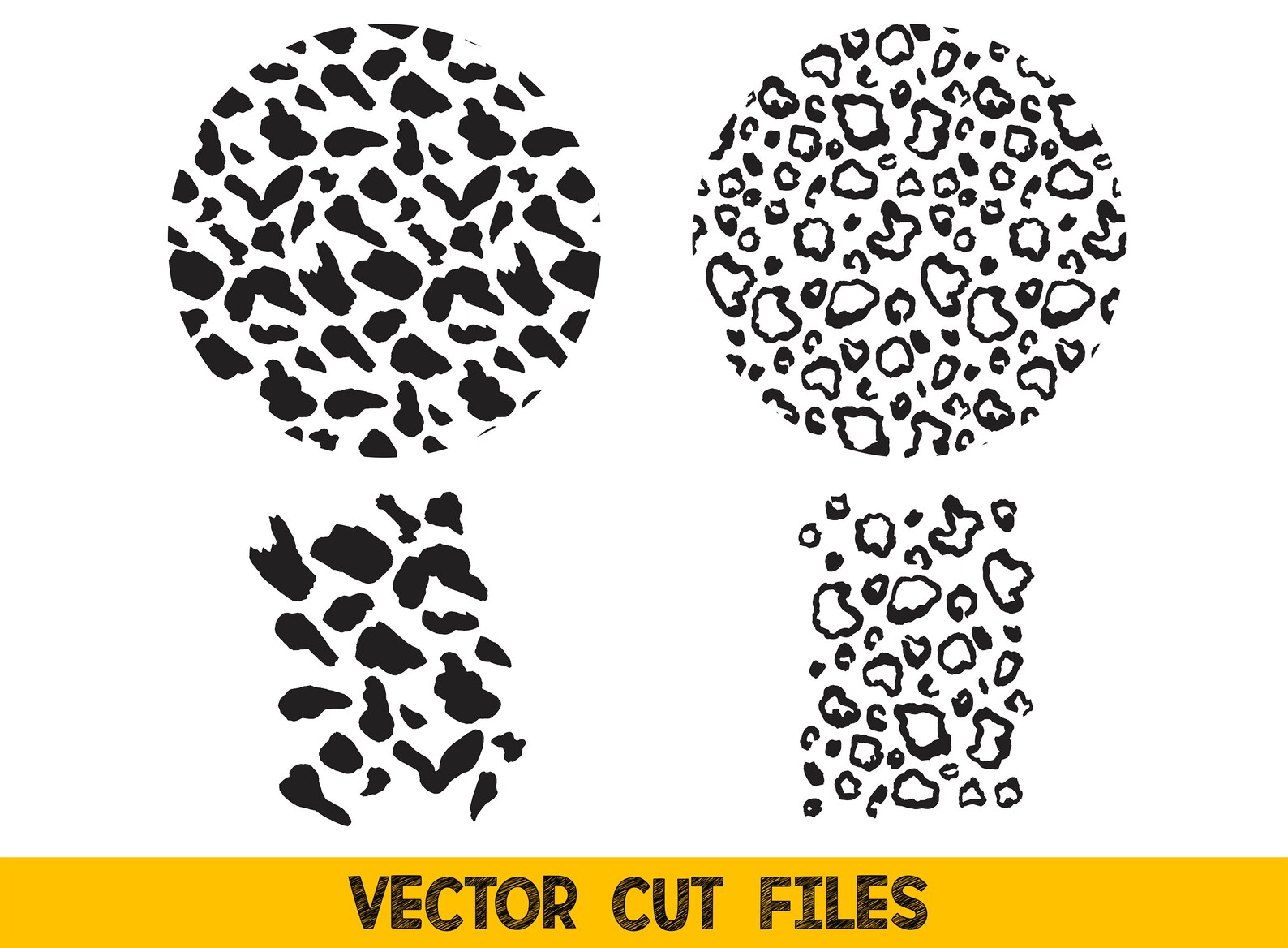 Animal Print Svg Files for Cricut, Leopard Print Svg, Cheetah Print Svg ...