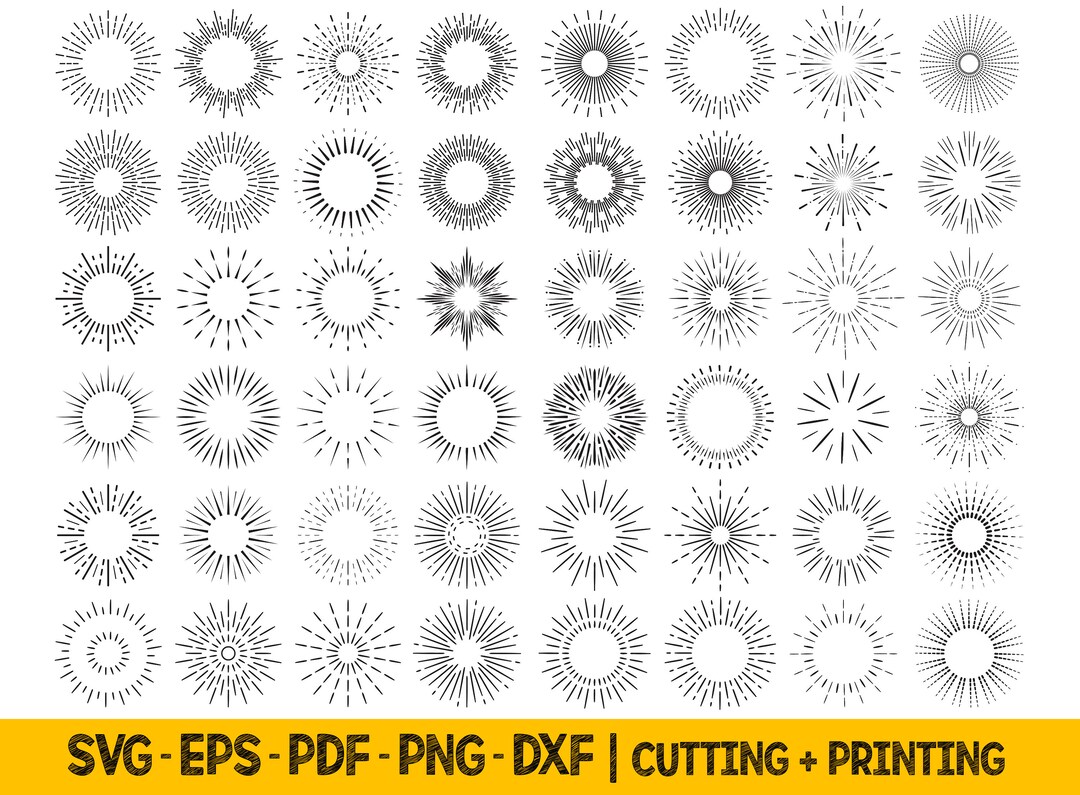 Sunshine Svg Files for Cricut, Boho Sun Svg Bundle, Rays of Sun Clipart ...