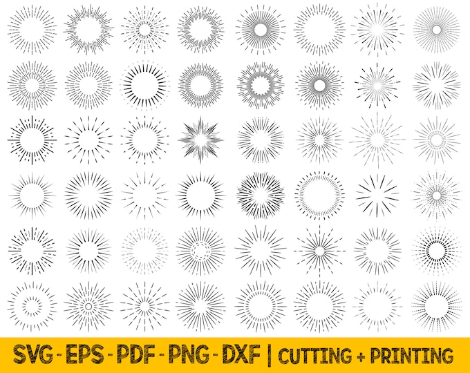 Sunshine Svg, Sun Svg, Sun Rays Svg, Hello Summer Svg, Digital Download ...