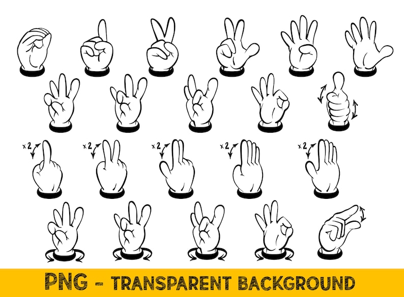 Asl Numbers Svg for Cricut, Sign Language Svg Files for Cricut, Vector ...