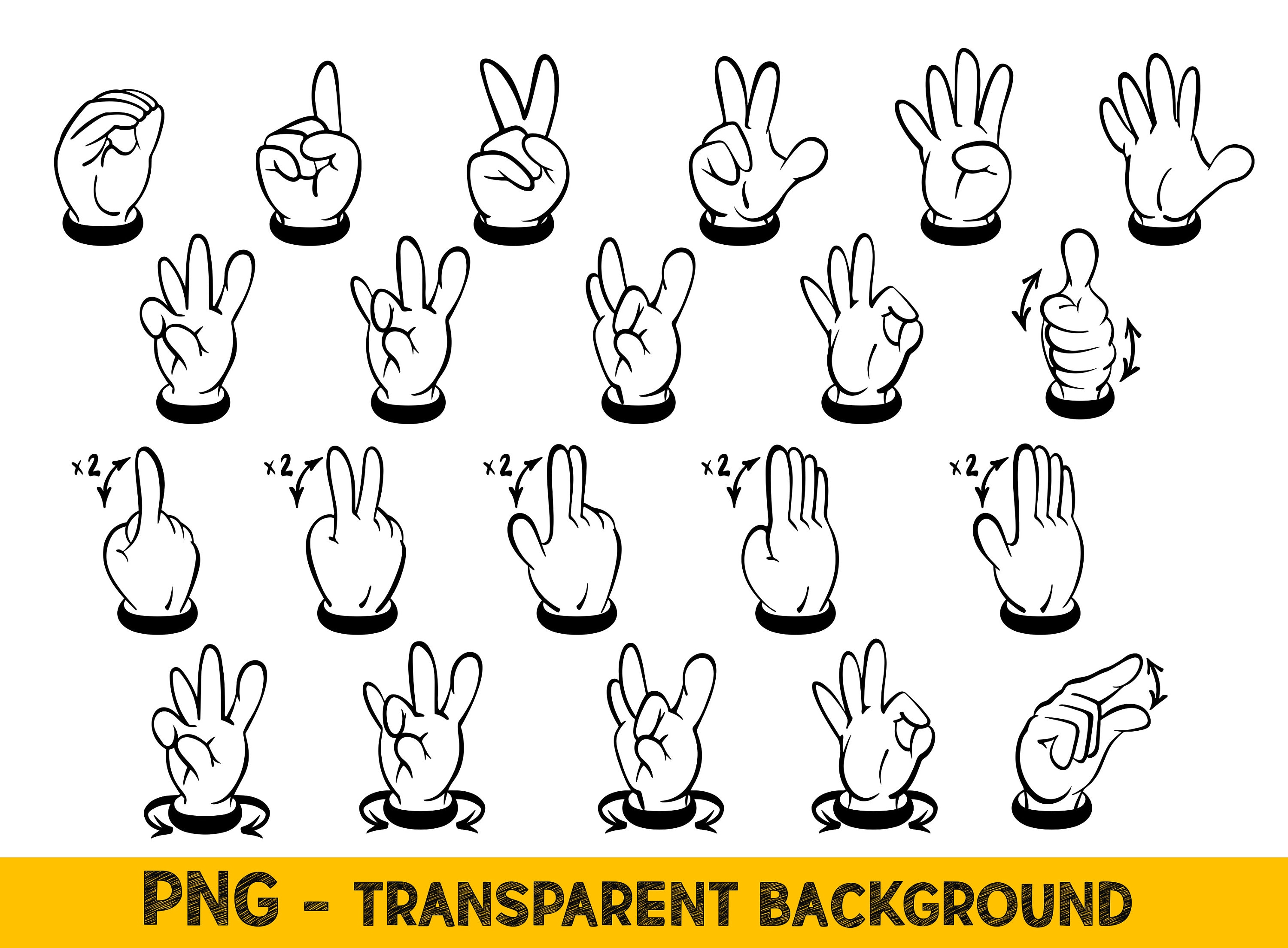 Asl Numbers Svg for Cricut, Sign Language Svg Files for Cricut, Vector ...