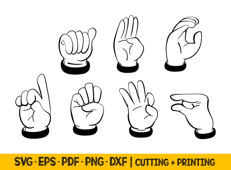 Asl Alphabet Svg for Cricut, Sign Language Svg Files for Cricut, Vector ...