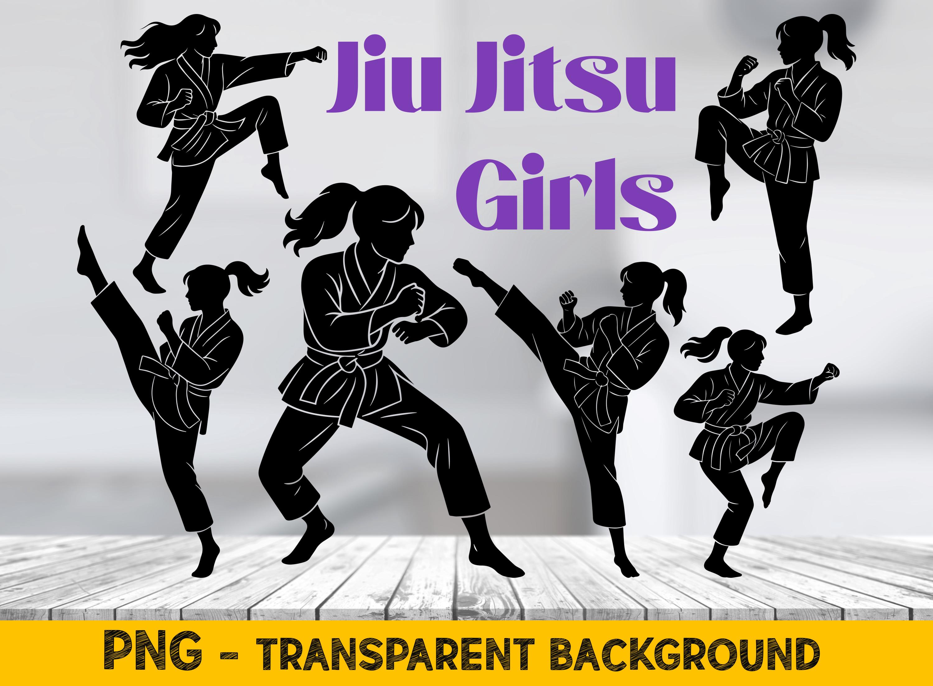 Girl Jiu Jitsu SVG Bundle: Women's BJJ Vector Cut Files (digital ...