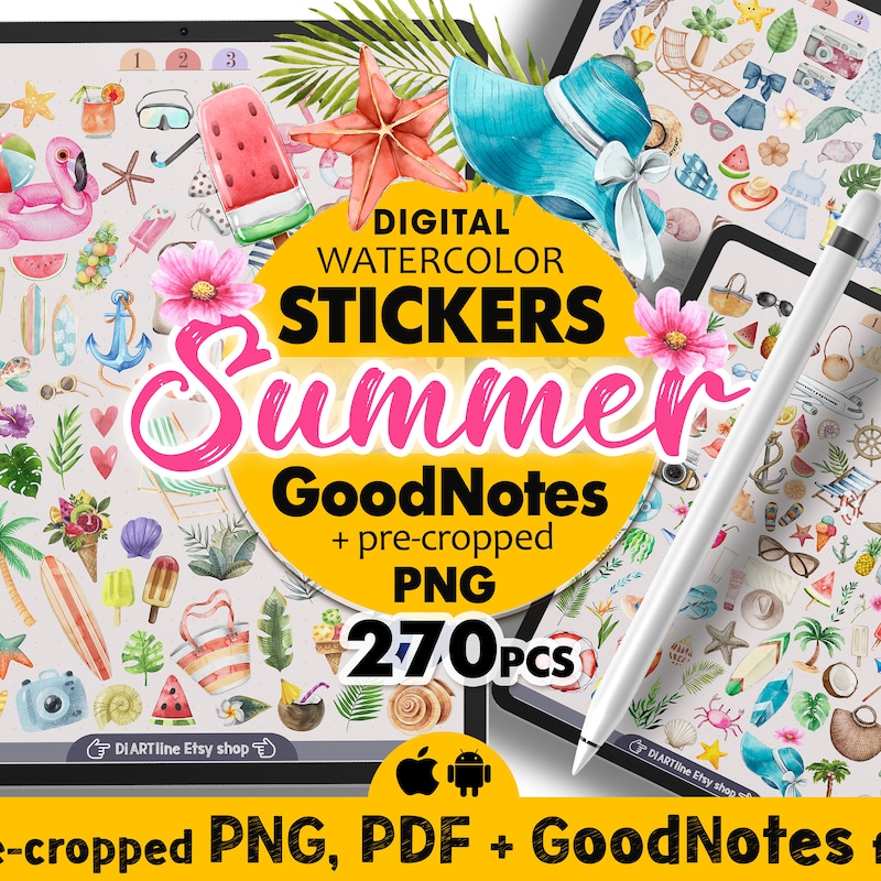 Summer Aesthetic Stickers - Etsy