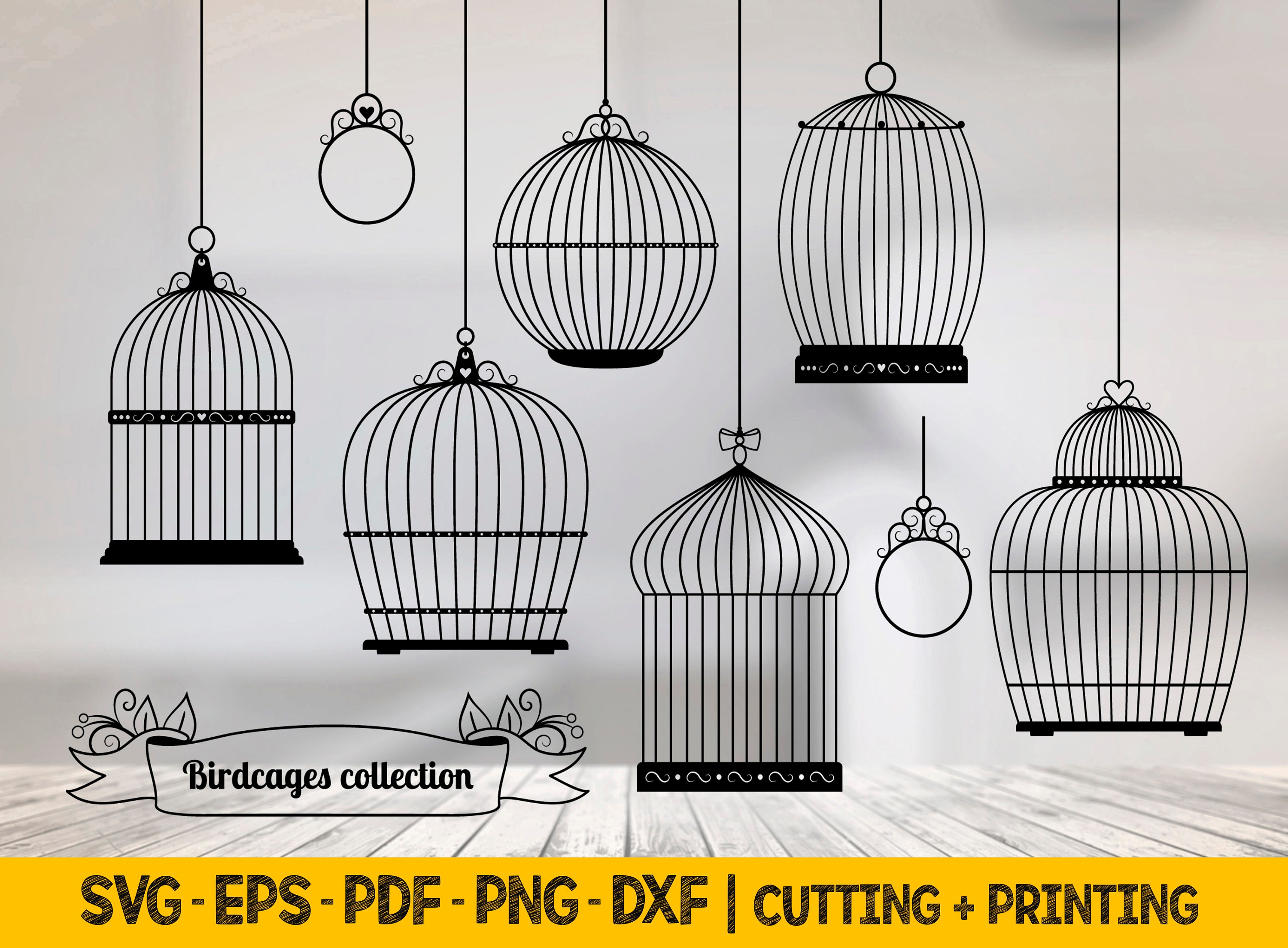 Bird Cage Svg Files for Cricut Bundle Svg Cut File Cricut - Etsy