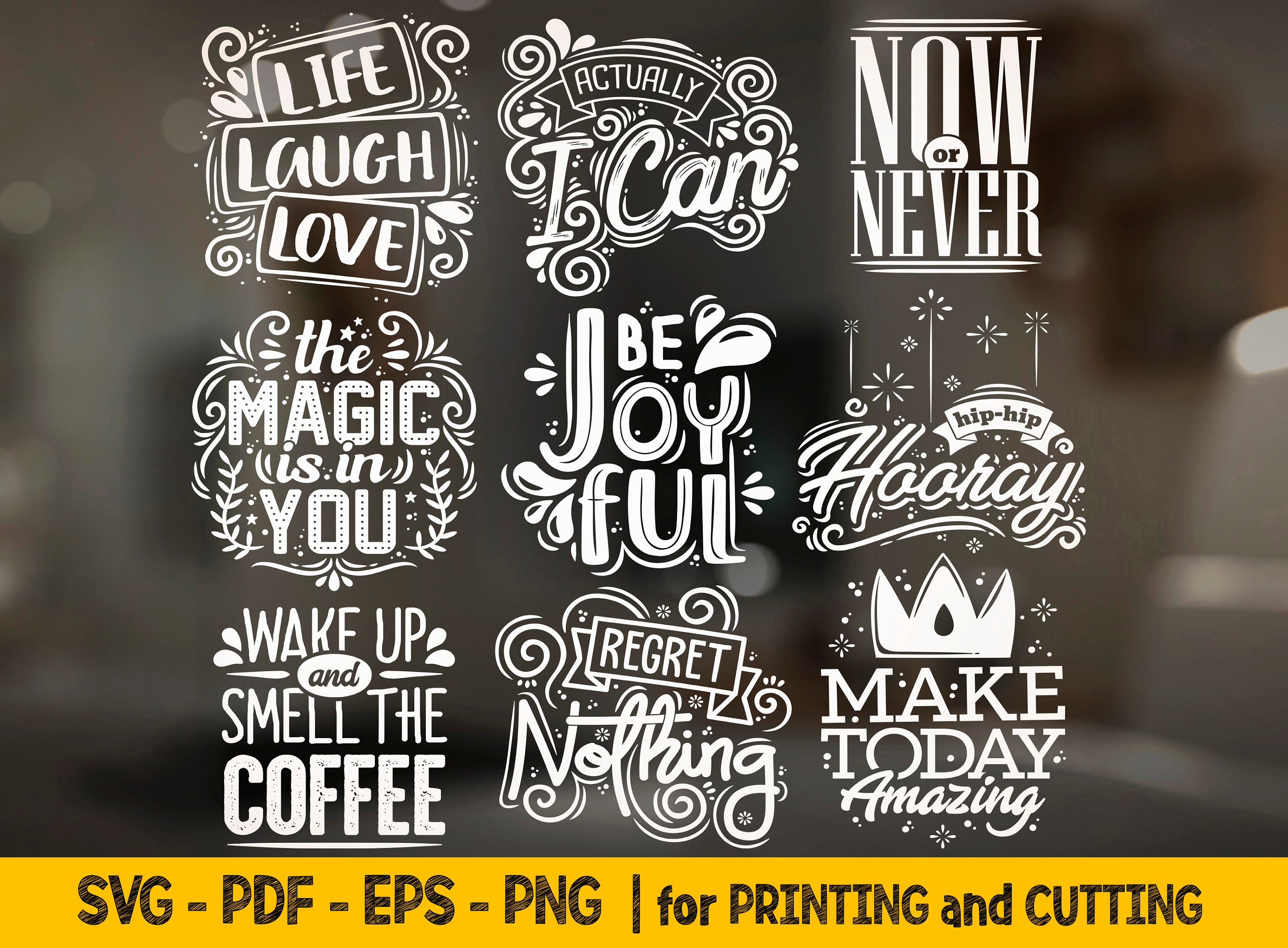 Positive Quote Svg Files for Cricut, Inspirational Svg Bundle, Mental ...