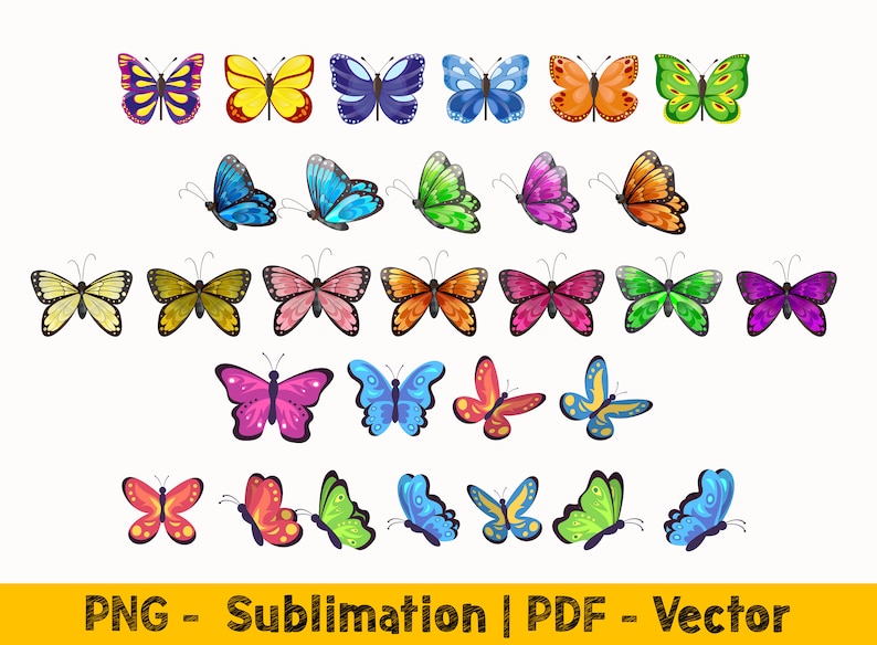Butterfly Png Sublimation, Butterfly Png Designs, Pink Butterfly ...